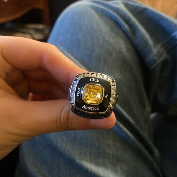 Custom Text and Color Championship Ring - Football, Baseball ...