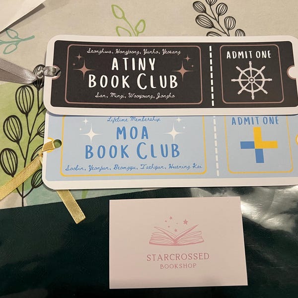 Kpop Fandom Inspired Ticket Bookmarks - Etsy