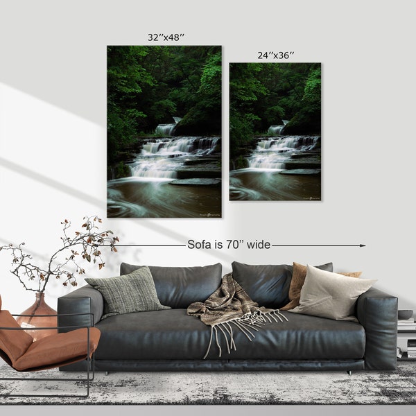 Landscape Canvas Print Size Guide Mockup, Canvas Size Guide Mockup ...