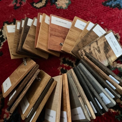 OAK Stain Sample Set_complete Set for Contractors or Home Designers - Etsy