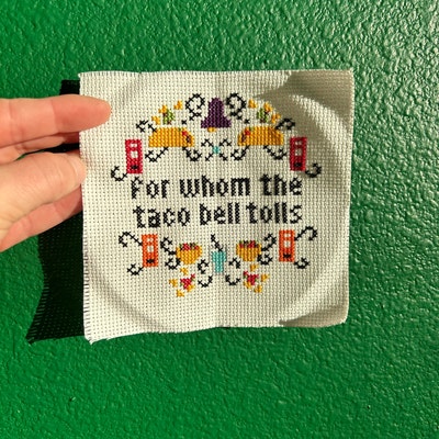 For Whom the Taco Bell Tolls Cross Stitch Pattern digital PDF - Etsy