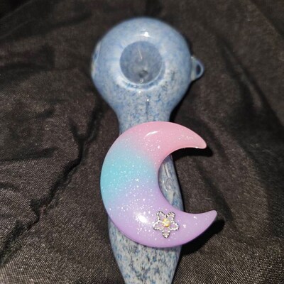 Flower Glass Pipe Glow in Dark Glass Pipe Beautiful Aesthetic Pipe ...