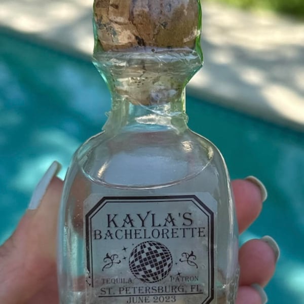 Mini Tequila Custom Label 50ML, Graduation Label, Mini Patron Labels ...