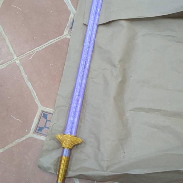 Rumi Sword – 27" Shimmering Lavender & Gold Cosplay Prop | Kid-friendly ...