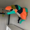 DIY Papercraft T Rex Wall Trophy,t Rex Trophy,wall Decor,3d Wall Art ...