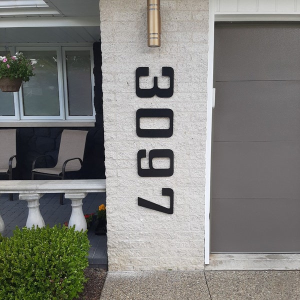 8 Inch Metallic Silver Numbers Address Numbers Apartment Complex ...