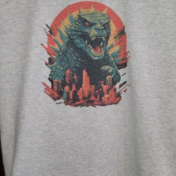 Godzilla Attack Clipart | Monster SVG, PNG, PSD (digital File) - Etsy