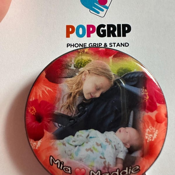 Personalized Picture Popsocket Customized With Your Photo, Logo ...