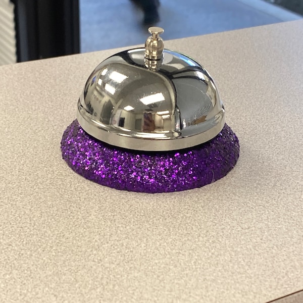 1 Glitter Office Desk Call Bell, Teacher Supply, Teacher Gift, Call ...