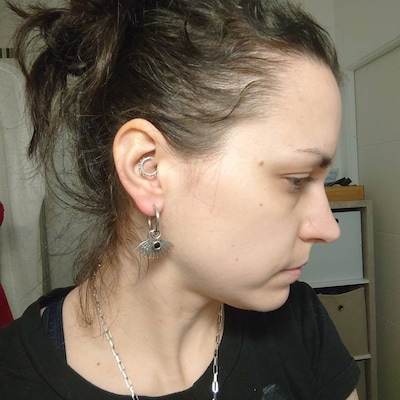 Spike Chain Choker Necklace Gothic Jewelry Spike Necklace Emo Jewelry ...