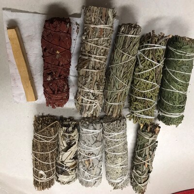 1X Black Sage mugwort Smudge Stick / Wand 4 5 - Etsy