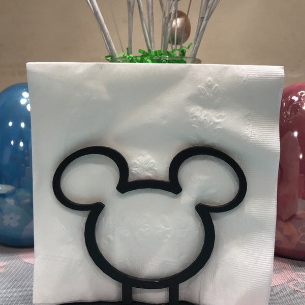 Disney Stylized Mickey Mouse Napkin Holder, Disney, Kids, Fun, Party ...
