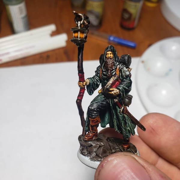 Dnd Human Male Mage - Wizard Unpainted Miniature - Etsy
