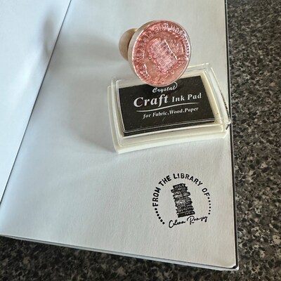 PERSONALIZED Cat BOOK STAMP, Library Stamp , Self Inking Library Stamp ...