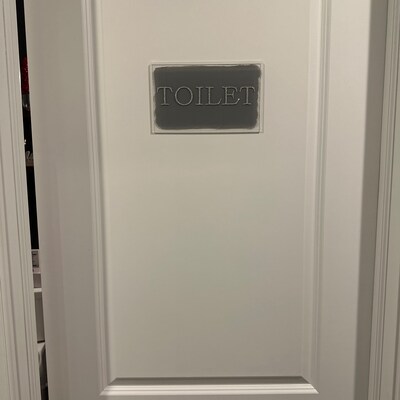 Acrylic Toilet Sign - Etsy UK