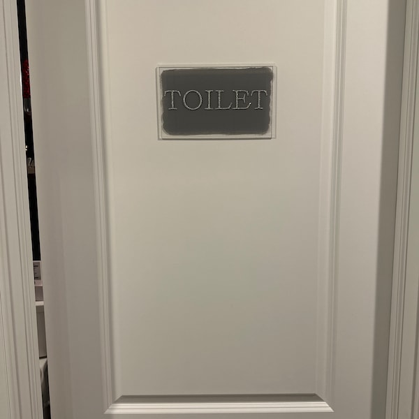 Acrylic Toilet Sign - Etsy UK