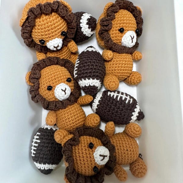 Set of Crochet Sport Tools Baby Toy, Sport Gym Baby Game Toy, Football ...