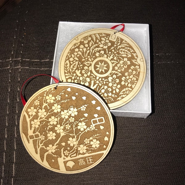 Japanese Manhole Ornaments, Japan Christmas Ornament, Manhole Cover ...