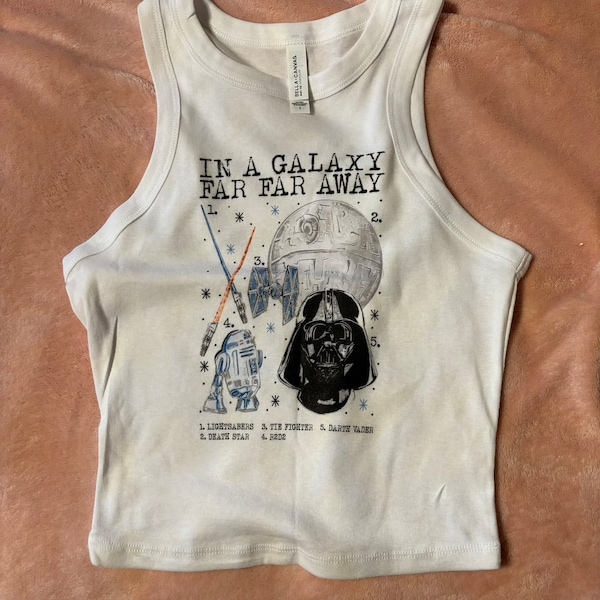 Star Wars Crop Top, Womens Star Wars Shirt, Oversized Star Wars Tee ...