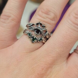 Dark Fairytale Inspired Engagement Ring, Vintage Fantasy Magic Wedding ...