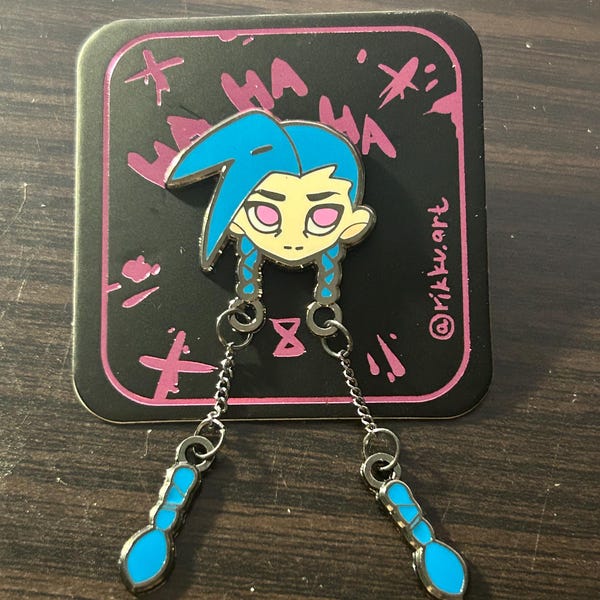 Jinx and Vi Mini Pins | Arcane | Enamel Pin - Etsy