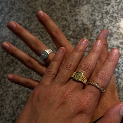 Signet Ring Men Initial Ring Men Index Finger Ring - Etsy