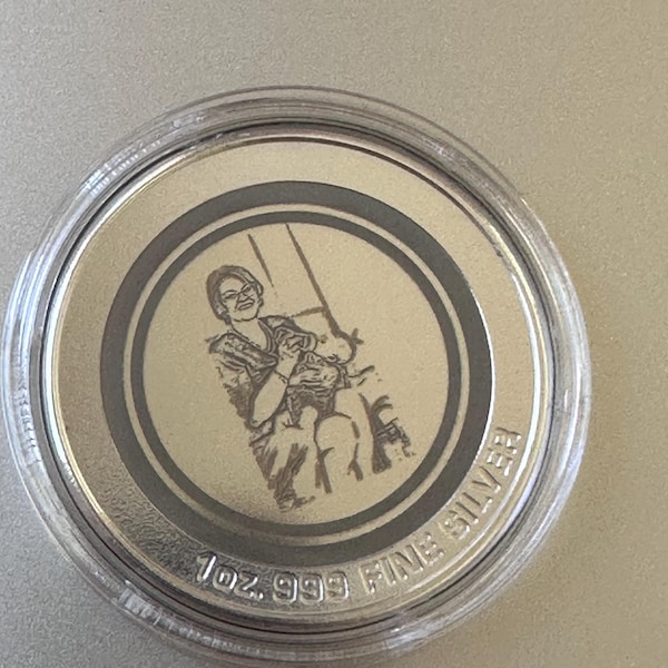 1 Oz Fine .999 Silver Logo/photo Coin. Design & Create Your Own ...