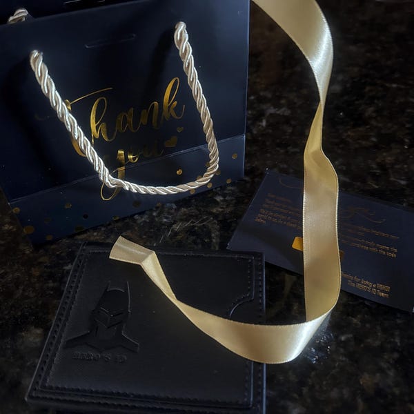 Bat ID Wallet - Leather Wallet With Super Hero Mask - Wallet for Him ...