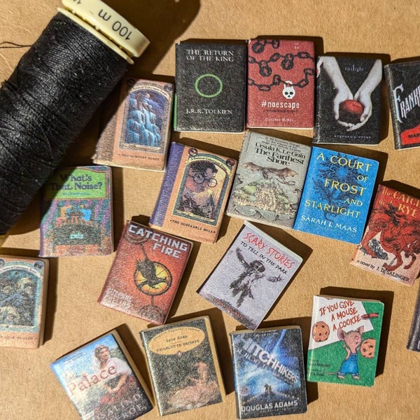 200 Mini Books, Bestseller Series, Miniature Playhouses, Book Lover ...