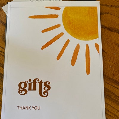 Sun Party Gift Table Sign Trip Around the Sun Boho Sunshine Here Comes ...