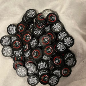 Custom Plastic Tokens Printed With Your Full Color Design - Etsy