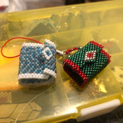 Beading Patterns for Decorative Box, Peyote Bead Pattern Small Box ...