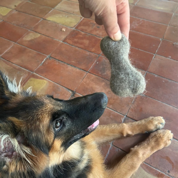 Small Dog Toy, Handmade Wool Bone for Dogs, ONE PIECE - Choose Color - Etsy