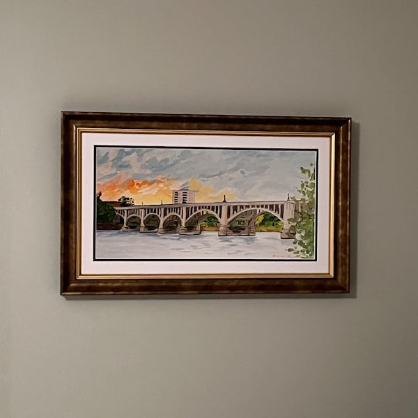Abstract Marsh Print of 'golden Hour' by Amanda Oswalt, Water Oak ...