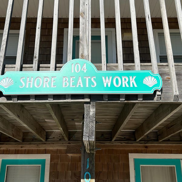 Personalized Custom PVC Sign for Your Beach Home Coastal Retreat ...