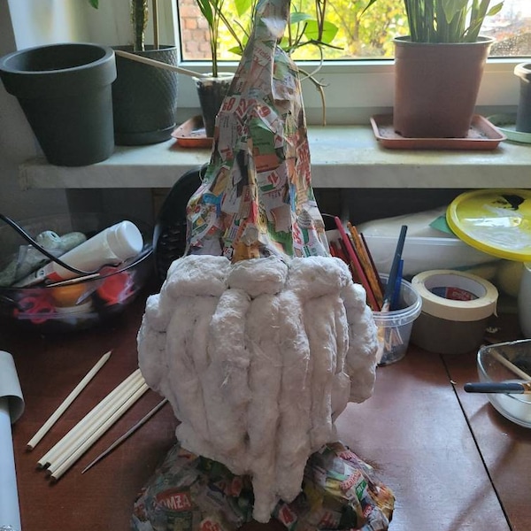 Sheep Sculpture Tutorial, Paper Mache Sheep, Video Tutorial, Sheep ...