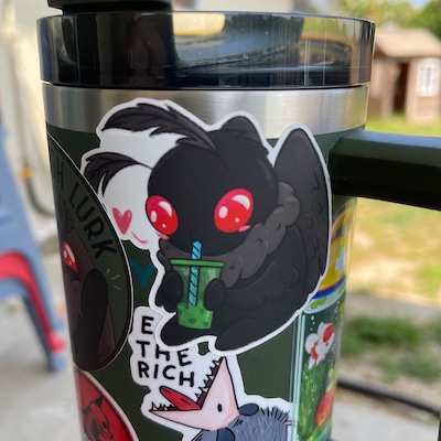 Cute Baby Mothman Peaker Sticker Cryptid Boba Mothman Series - Etsy