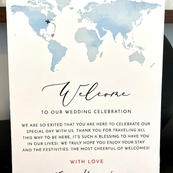 Destination Wedding Welcome Letter and Itinerary Template, Destination ...