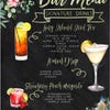 Pool Party Bar Menu Template, Summer Party Drink Menu, Tropical Beach ...