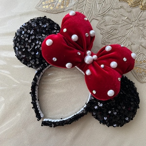 Red Classic Minnie Ears - Etsy