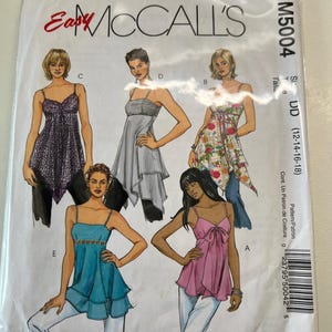 New Look 6807 Misses' 2 Hour Knit Tops Size 8, 10, 12, 14, 16, 18 Uncut ...