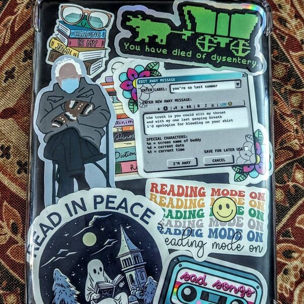 Classic Gray Aol Aim Away Message / Emo Elder Pop Punk Vinyl Sticker - Etsy