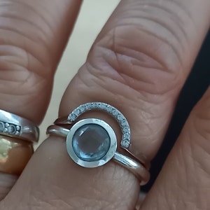 Tiny Wedding Rings Dainty Wedding Rings Bridal Rings Set | Etsy