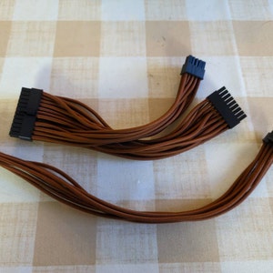 White Color Sleeved PC Psu Extension Cable Cpu Gpu Sata - Etsy