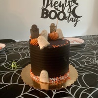 My First Booday Cake Topper 1st Halloween Birthday Happy Booday 1st Boo ...
