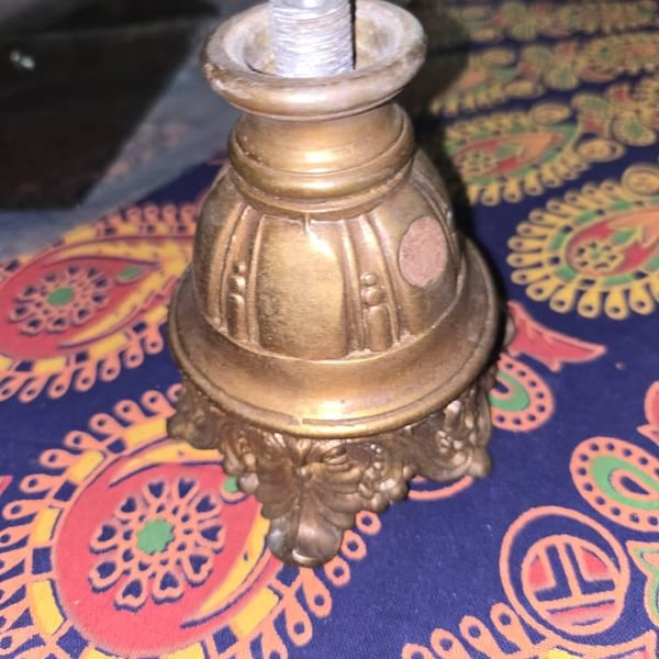 Antique Vintage Brass Victorian Hanging Oil Lamp Motor Cover Light Part ...