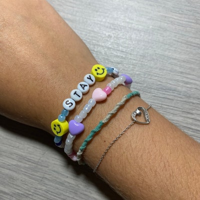 Stray Kids Beaded Bracelet Hyunjin Bracelets Handmade. Beads Bracelet ...