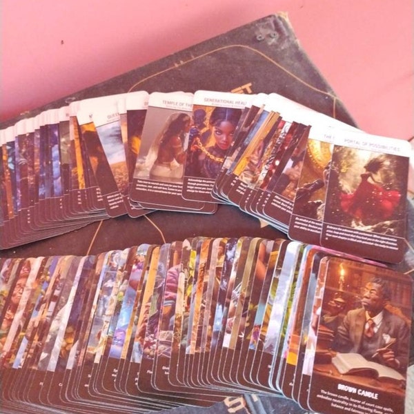 Tea Leaf Oracle Card Deck With Guidebook | 51 Tarot-sized Cards ...