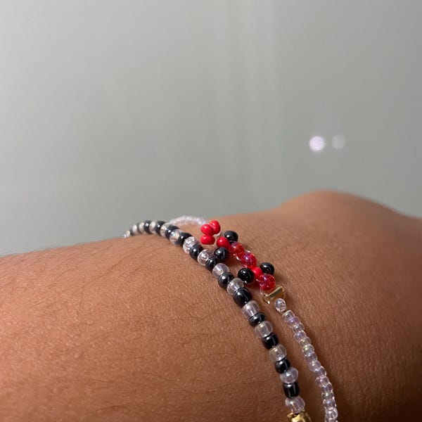 Beaded Red Ferrari/f1-inspired F1 Race Car Bracelet | Charles Leclerc ...