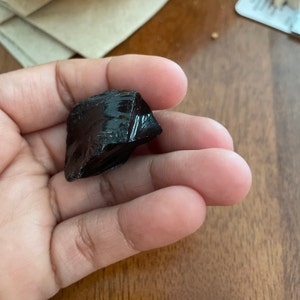 Obsidian Raw Stone Natural Gemstone Loose Gemstone Natural Stone Black ...